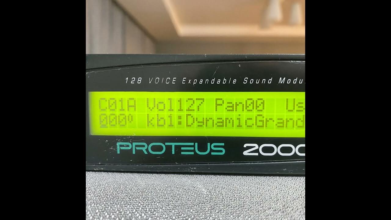 [221119]E-mu Proteus 2000 Audition Riff play on other synth - YouTube