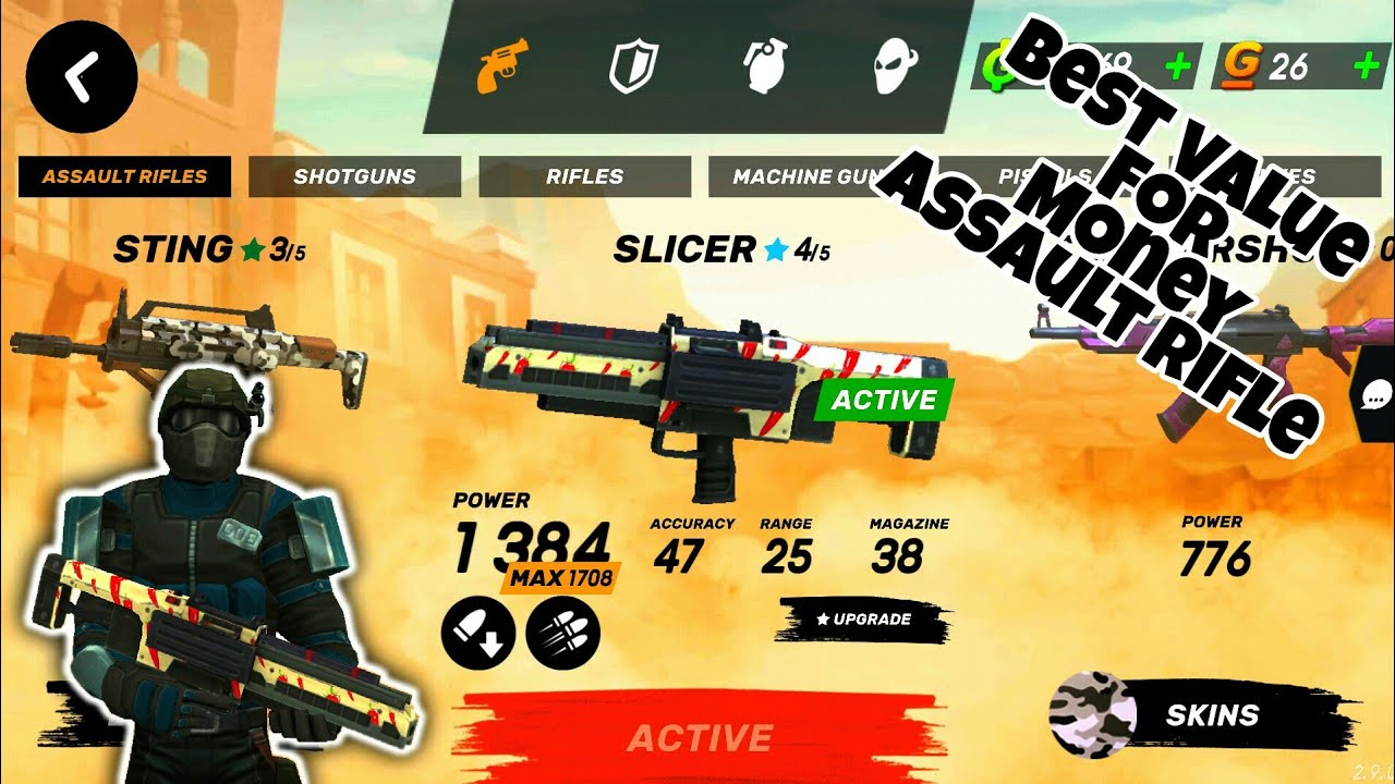 Guns of Boom: Best Value for Money Assault Rifle | Slicer lvl 4 Review ...