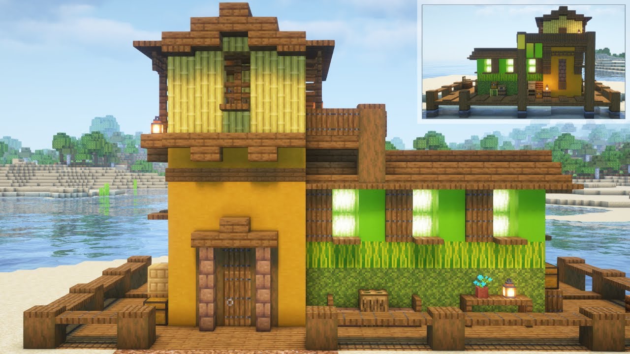 Building a Vibrant Beach House Ep 29 | Minecraft Timelapse - YouTube