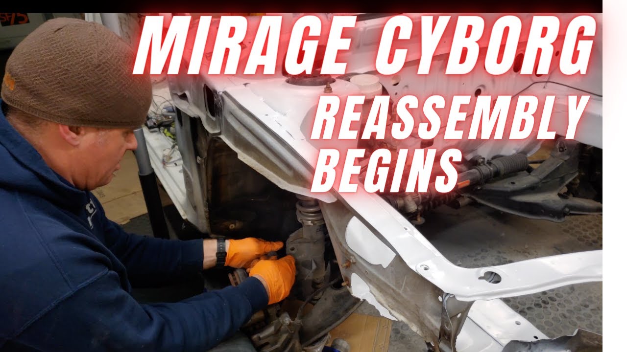 Starting reassembly on the rare JDM Mitsubishi Mirage Cyborg RS! - YouTube