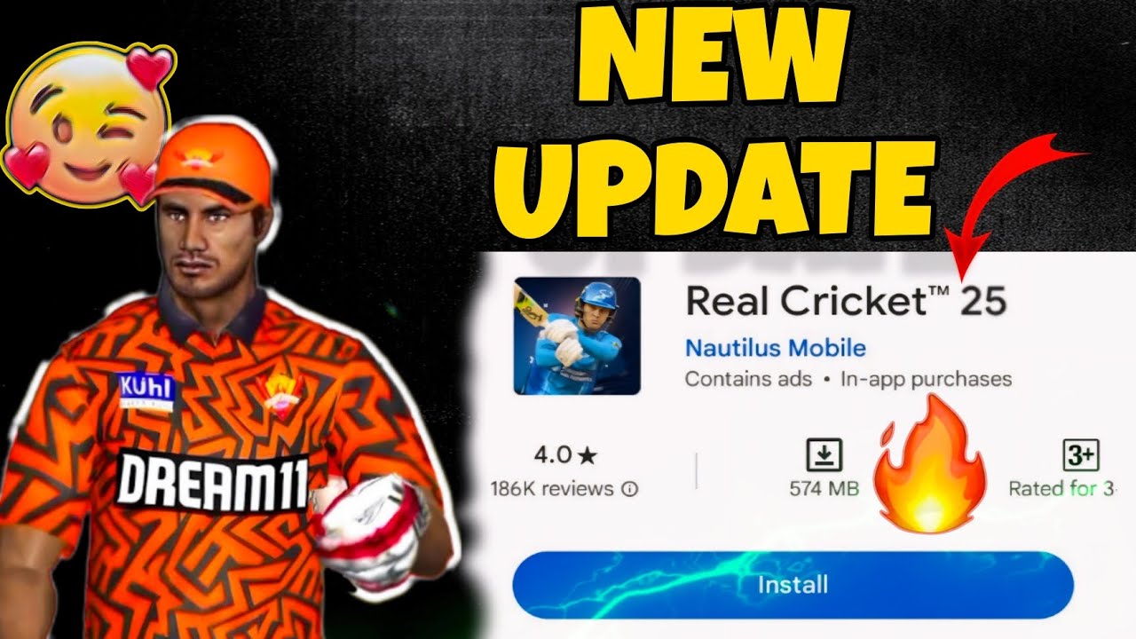 Real Cricket 25 New Update - Full Process | Real Cricket 24 New Update ...