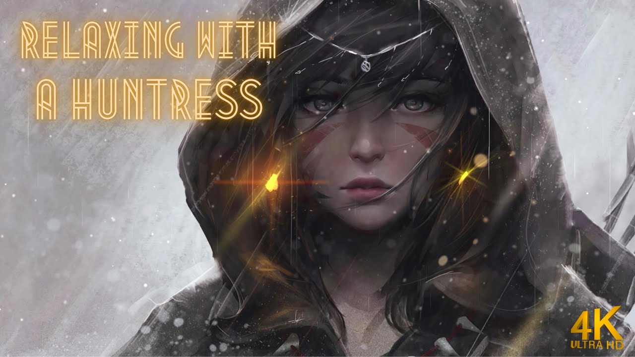 🔴 Relaxing with a Huntress While Listening to Calming Music | Study ...