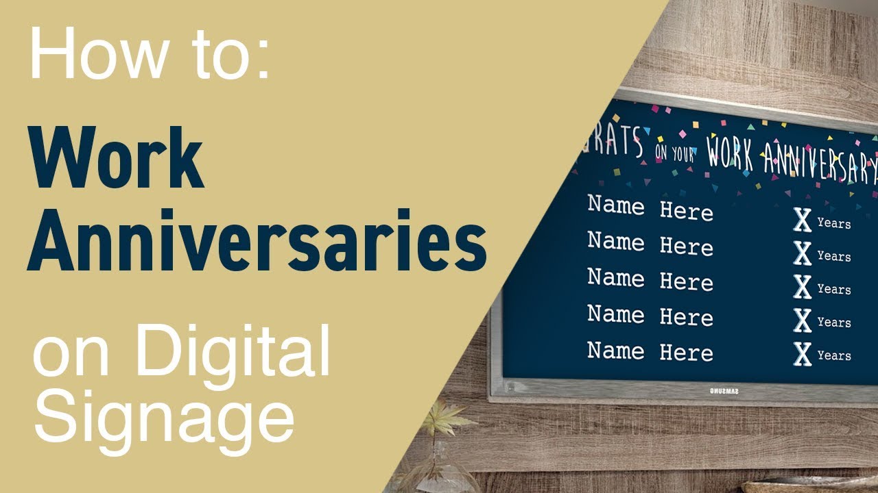 How to display Work Anniversaries on any TV or display - YouTube