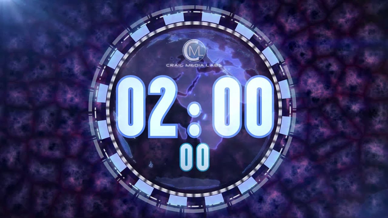 2 Minutes Countdown with audio and voice cues - YouTube