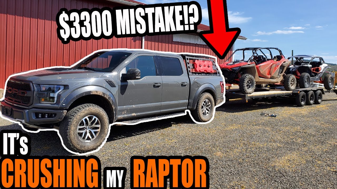 Ford Raptor Towing Issues SOLVED! Was my new Trailer a BAD BUY? - YouTube