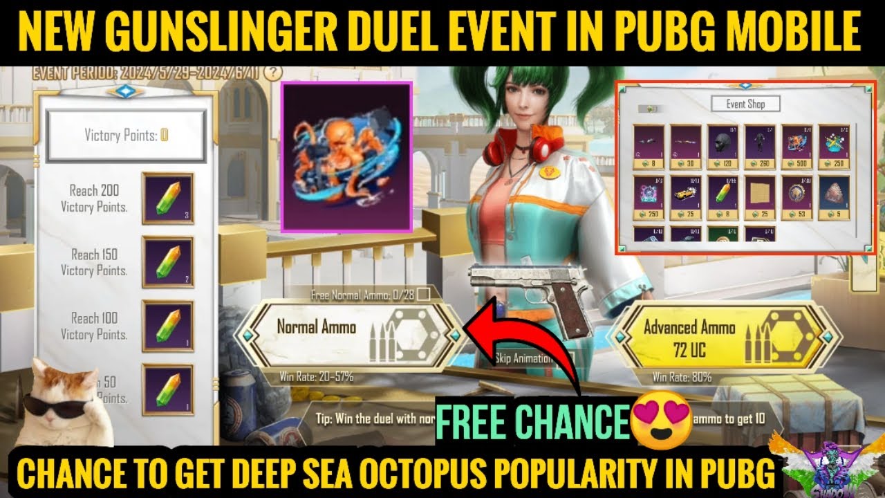 NEW GUNSLINGER DUEL EVENT IN PUBG MOBILE || CHANCE TO GET DEEP SEA ...