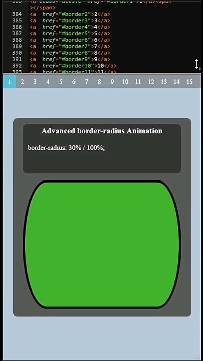 Border Radius Animation | Advanced CSS | HTML and CSS #shorts - YouTube