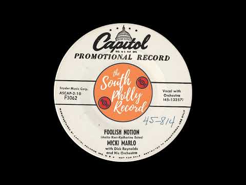 Micki Marlo - Foolish Notion (Capitol 1954) - YouTube