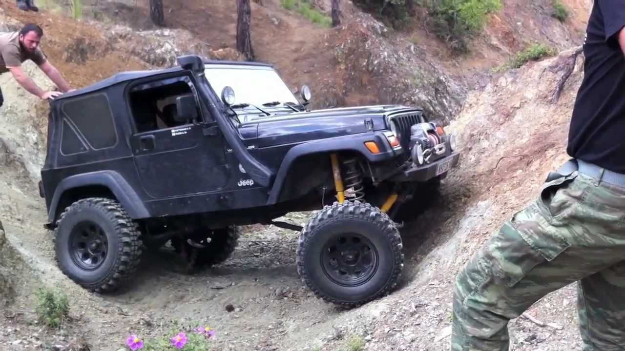 Xortiatis 22 may 2011 Wrangler TJ Patrol Jimny - YouTube