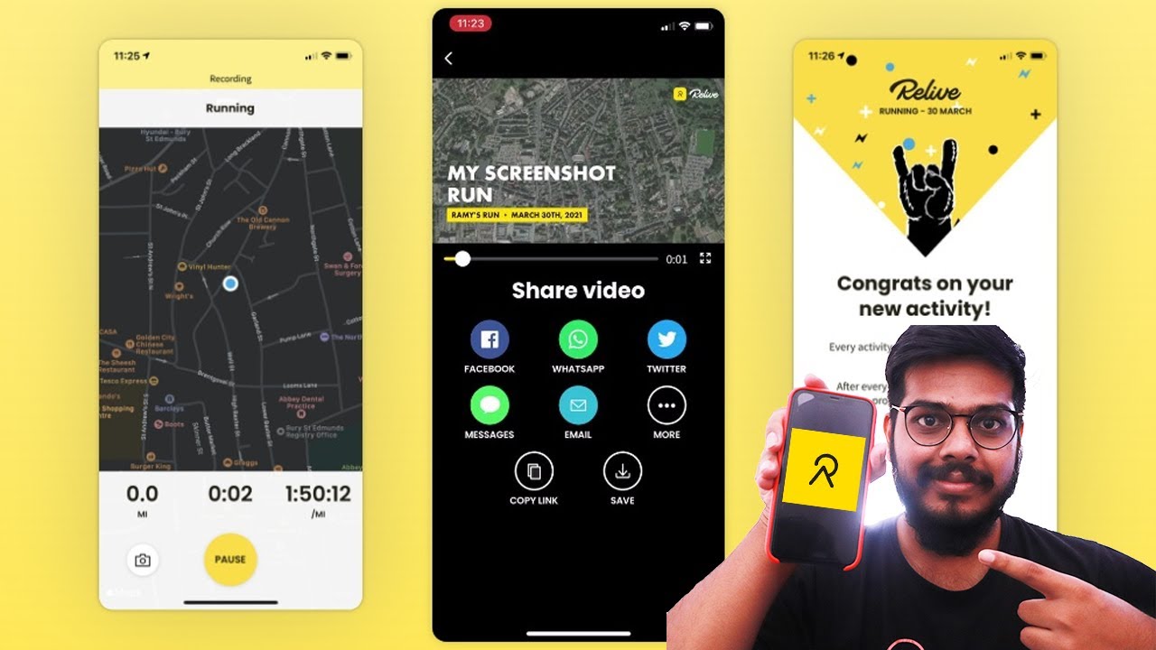 Relive-Run, Ride, Hike & More | Hindi video | App Analyst - YouTube