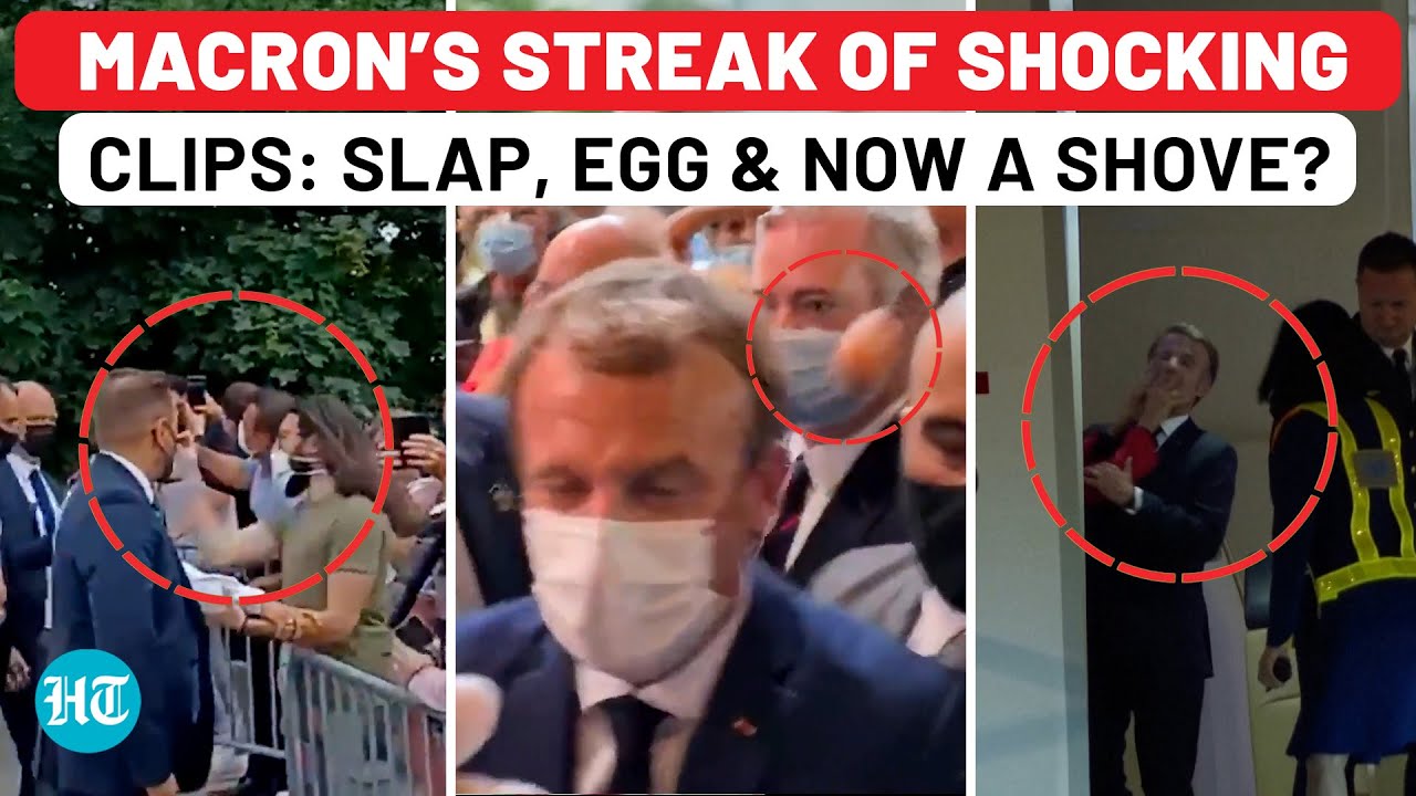 Macron’s Bizarre Run of Public Backlashes Goes Viral: 2021 Slap, Egg ...