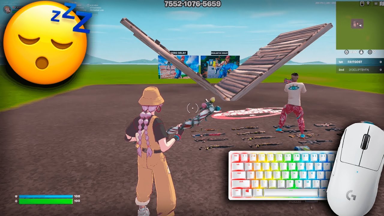 Razer Huntsman Mini 😴 ASMR 1v1 Build Fight on CLIX MAP SATISFYING ...