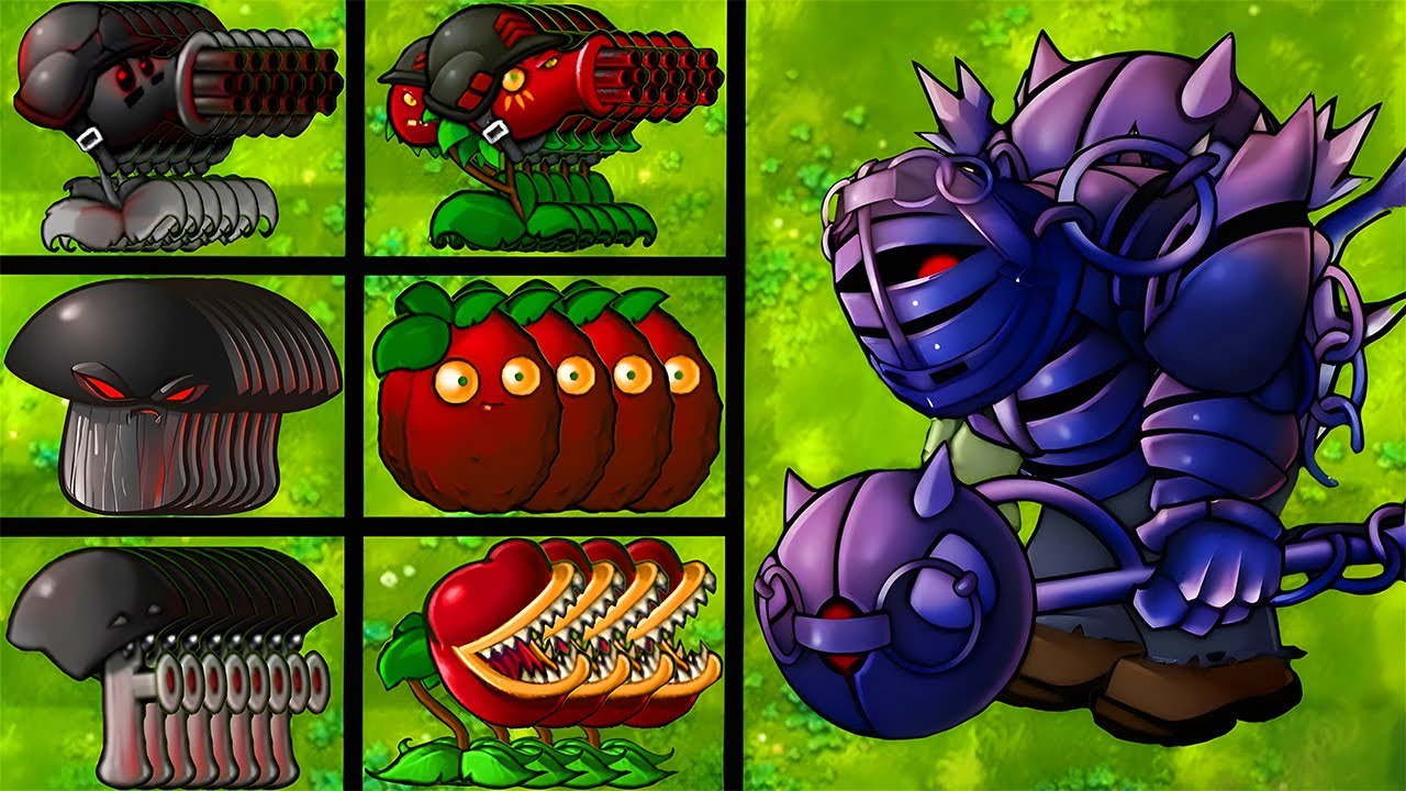PVZ 1 Fusion Challenge | 50 Explosive Fusion Plants Vs Ultimate Obsidian Gargantuar + Extra ...