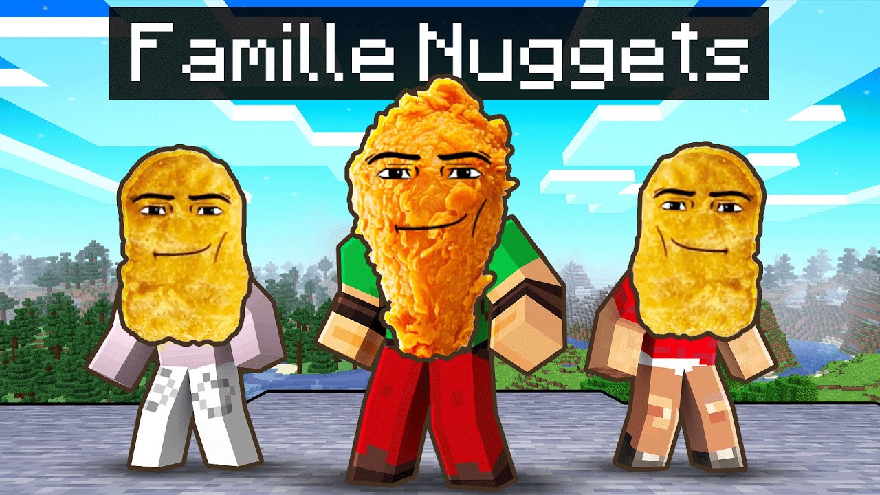 Adopté par la FAMILLE NUGGETS sur Minecraft ! - YouTube