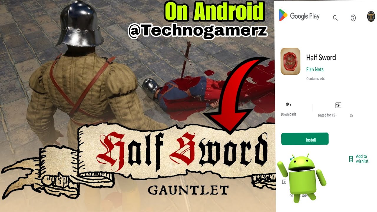 HOW TO DOWNLOAD HALF SWORD IN MOBILE | HOW TO PLAY HALF SWORD ON MOBILE ...