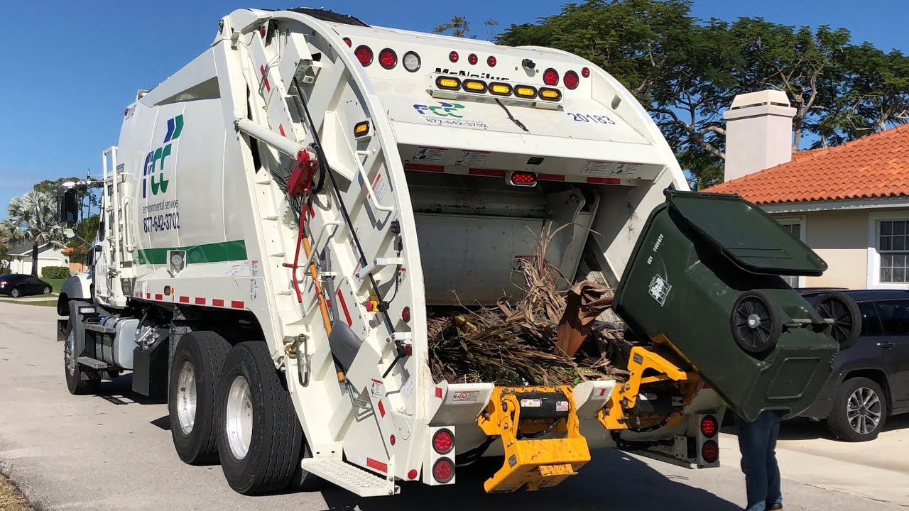 McNeilus Rear Loader Garbage Trucks - YouTube