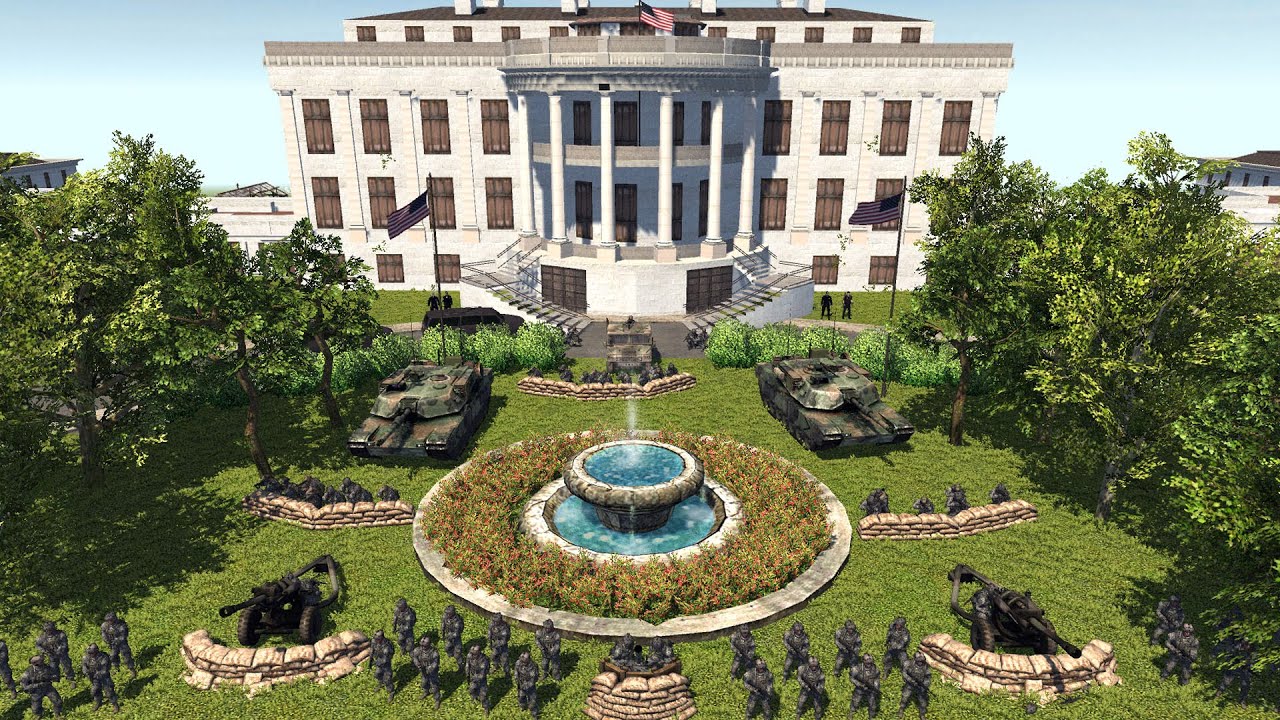 The WHITE HOUSE Under Siege!? - Men of War: Modern Warfare Mod Battle ...