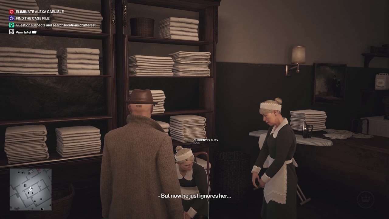 Hitman 3 - Means Motive and Opportunity: Question Rosie (Maid) Ask ...