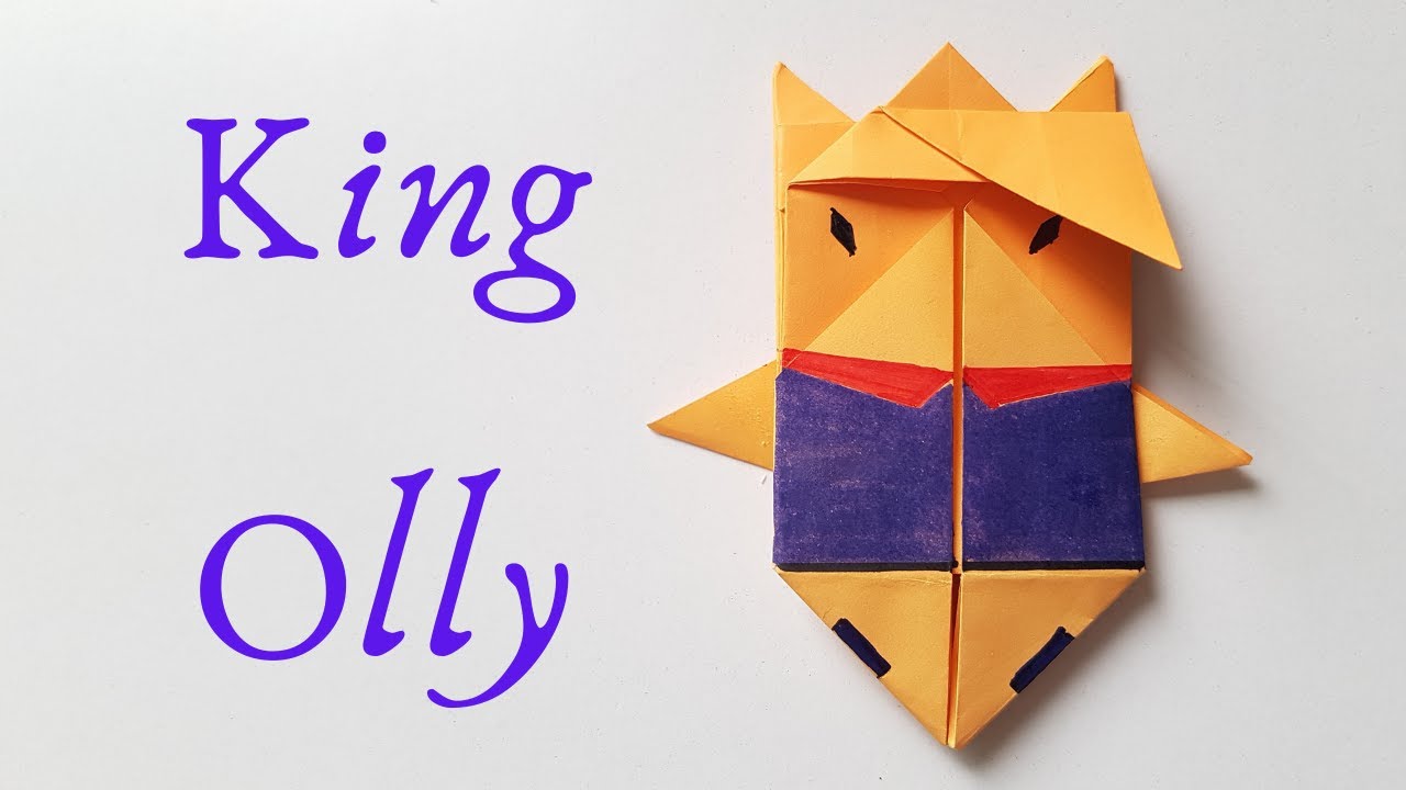 슈퍼마리오 편-올리왕 종이 접기// Origami King Olly-How to make a paper King Olly ...