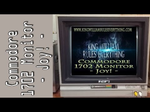 Commodore 1702 Monitor - Finally Got One!!!!!!!!! - YouTube