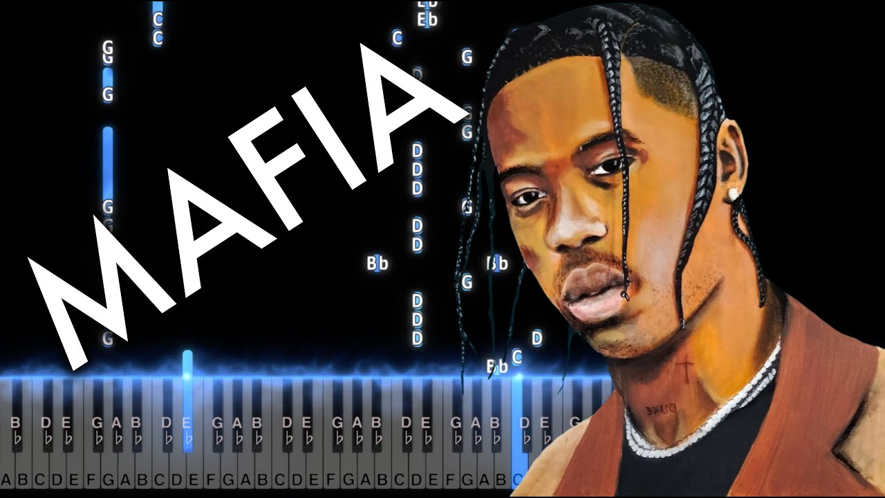 Travis Scott - MAFIA Piano Tutorial | Instrumental | Karaoke | Sheet ...
