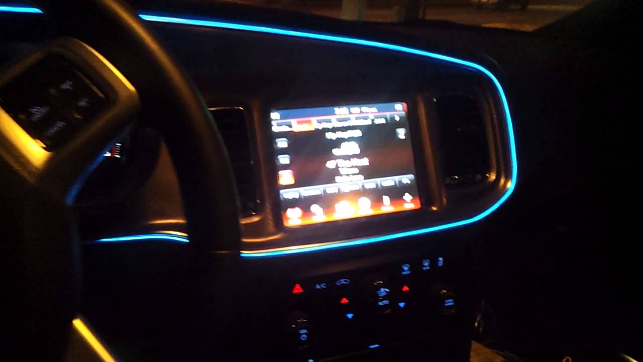 El wire light in 2011 charger.. - YouTube