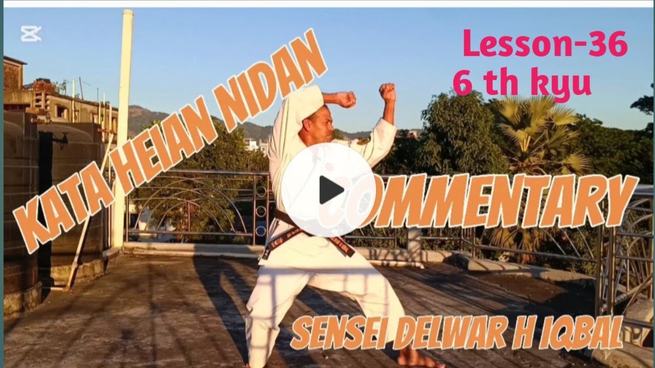 Karate Kata Heian Nidan /Lesson 36 by Sensei DHI /Kata Training #kata # ...