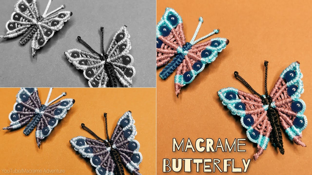 Macrame Butterfly #2 - YouTube