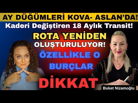 Ay Düğümleri Kova- Aslan'da | Kaderi Değiştiren 18 Aylık Etki | Tüm Burçlar #astroloji #burçlar 