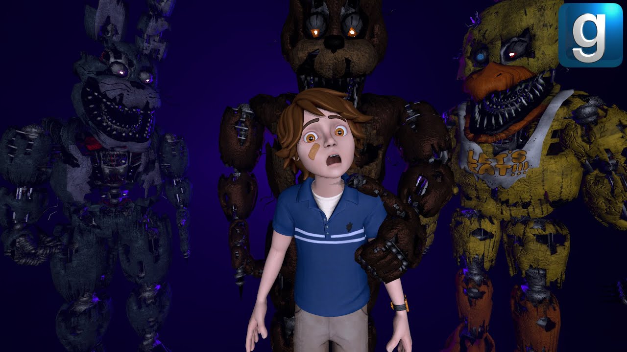 Gmod Fnaf | Gregory Nightmare - YouTube