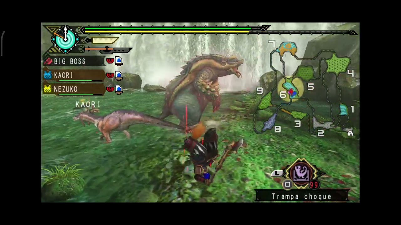 Cazando al Aoshira, Monster hunter 3 PSP - YouTube