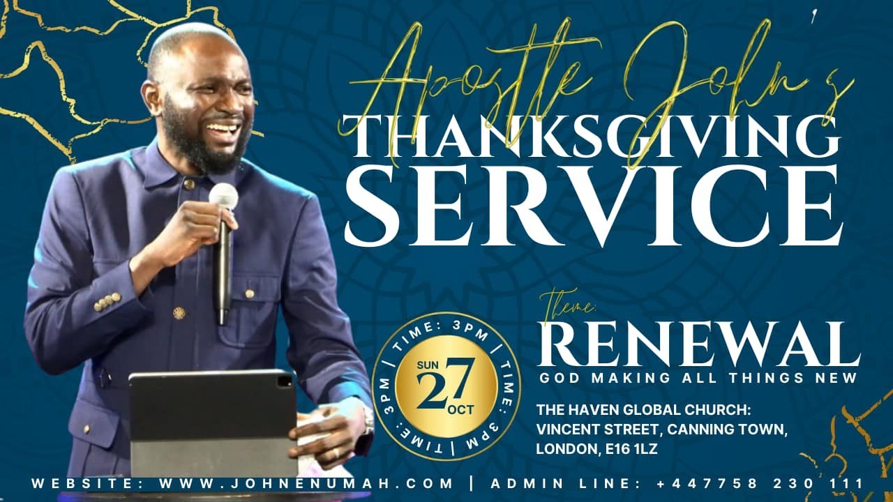 THANKSGIVING SERVICE || Celebrating the Life of Apostle John Enumah | ApostolicTv - YouTube