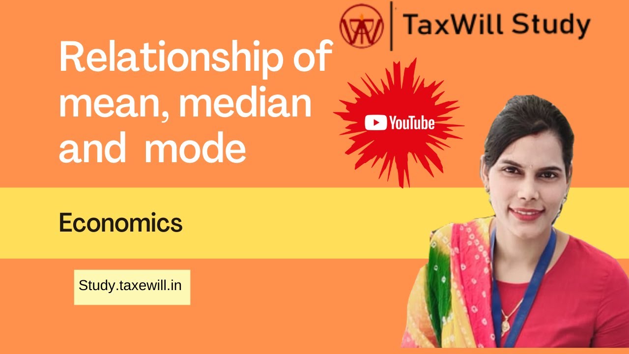 Relationship of Mean, median and mode. - YouTube