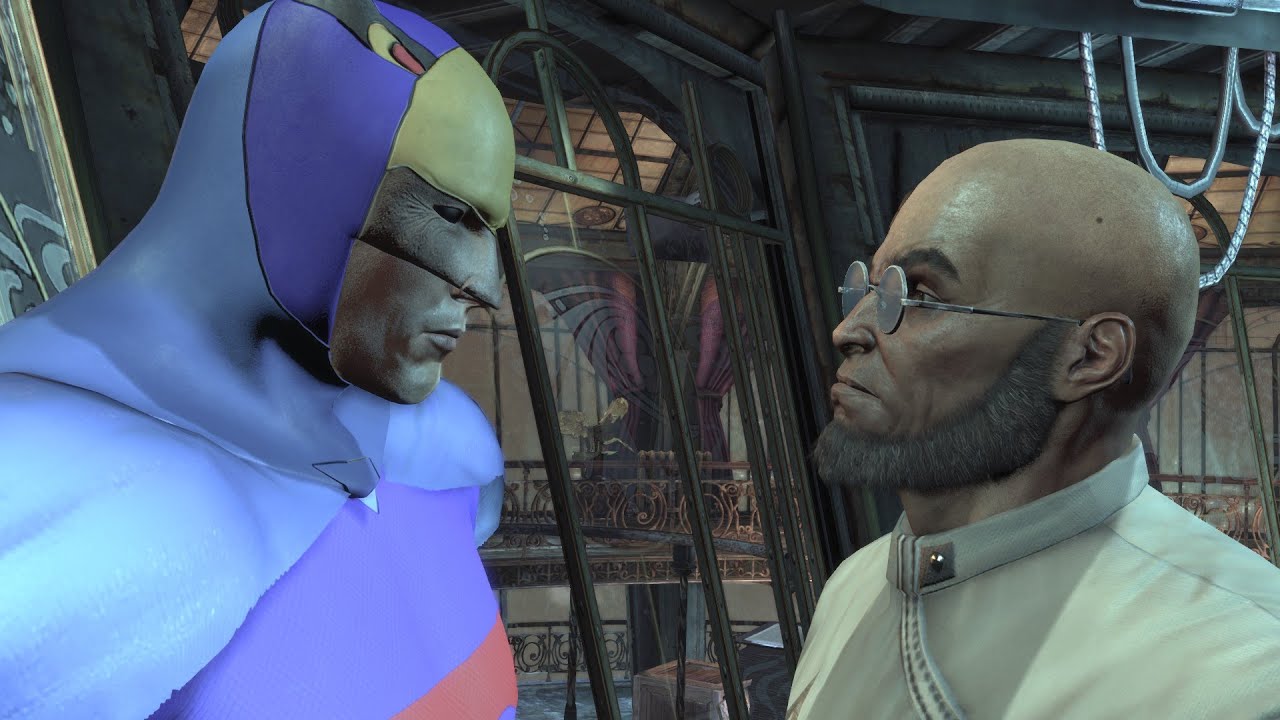 Batman: Arkham City - Blue Falcon Skin Mod - YouTube