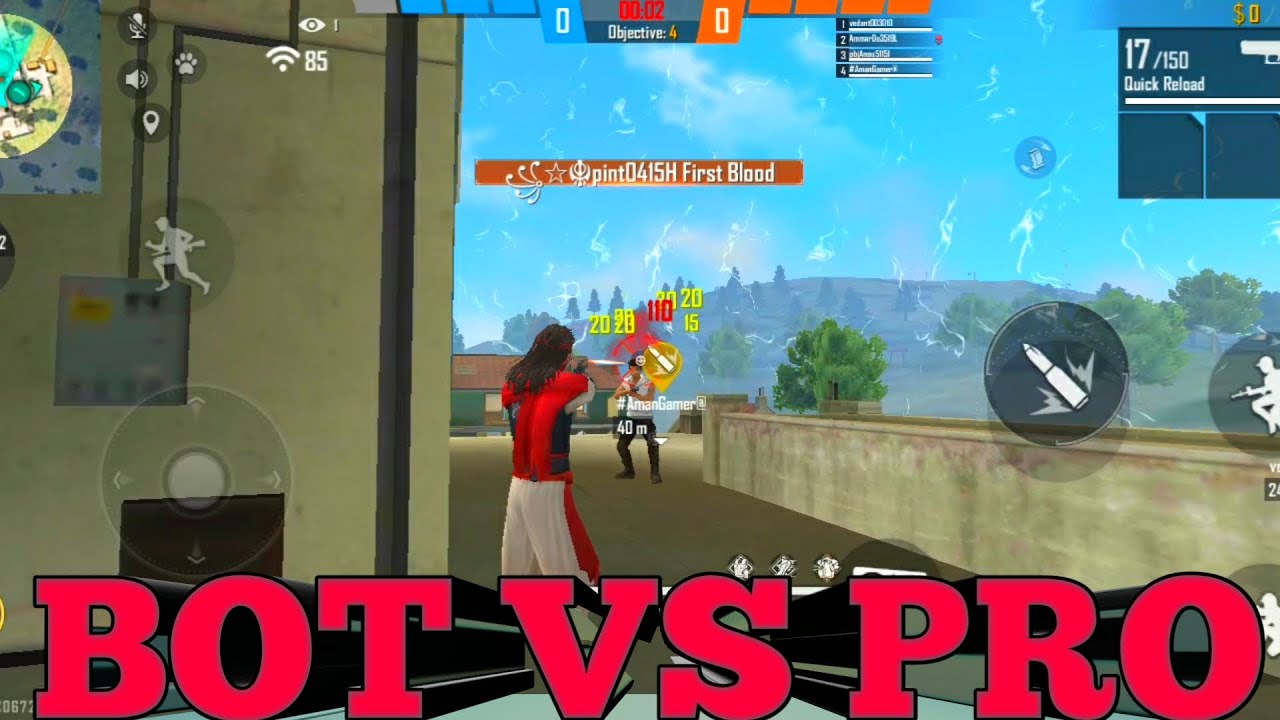 Free fire bot playing | BOT VS PRO | PBJ DANCE TRICKS | TOTAL GAMING ...