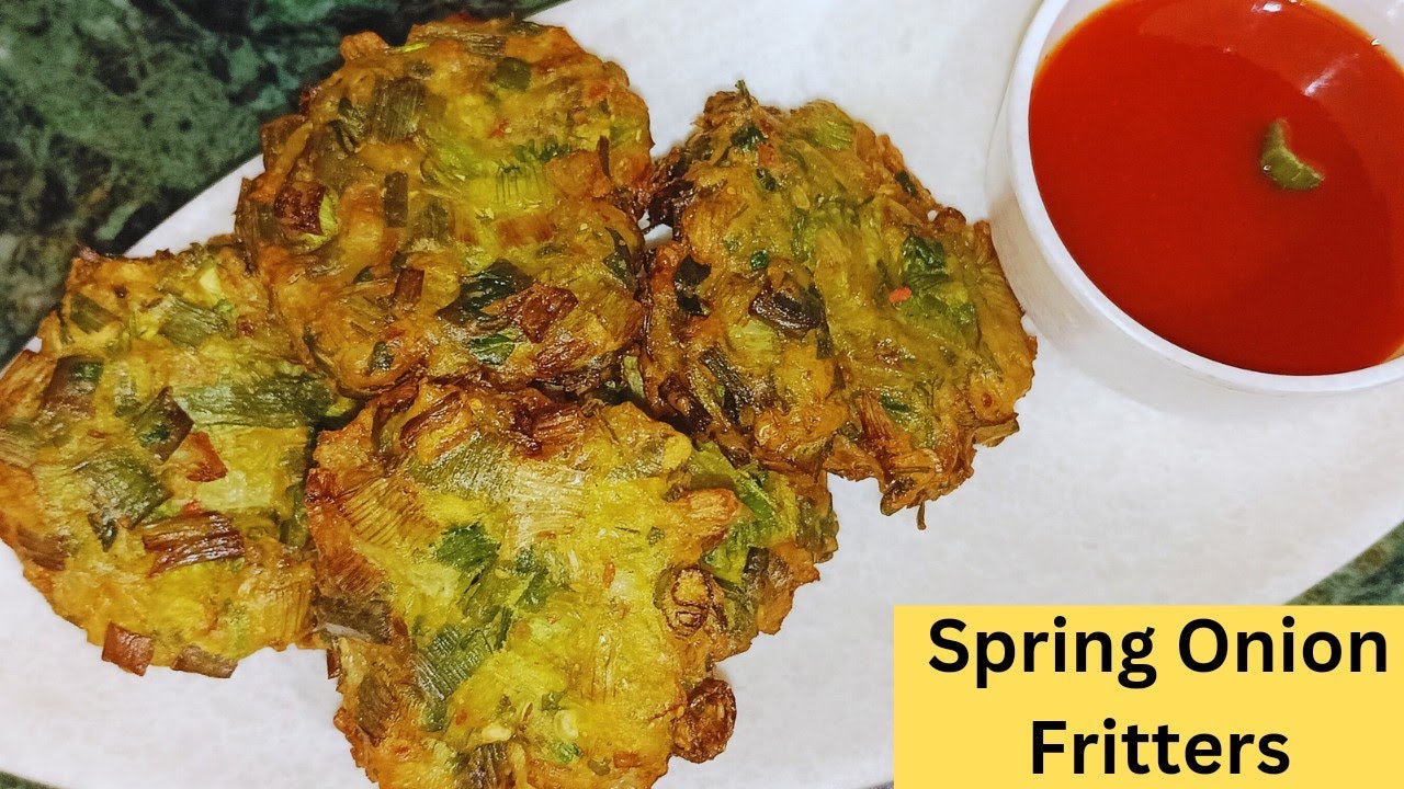 Spring Onion Fritters|Spring Onion PakodaRecipe||हरे प्याज के पकौड़े ...