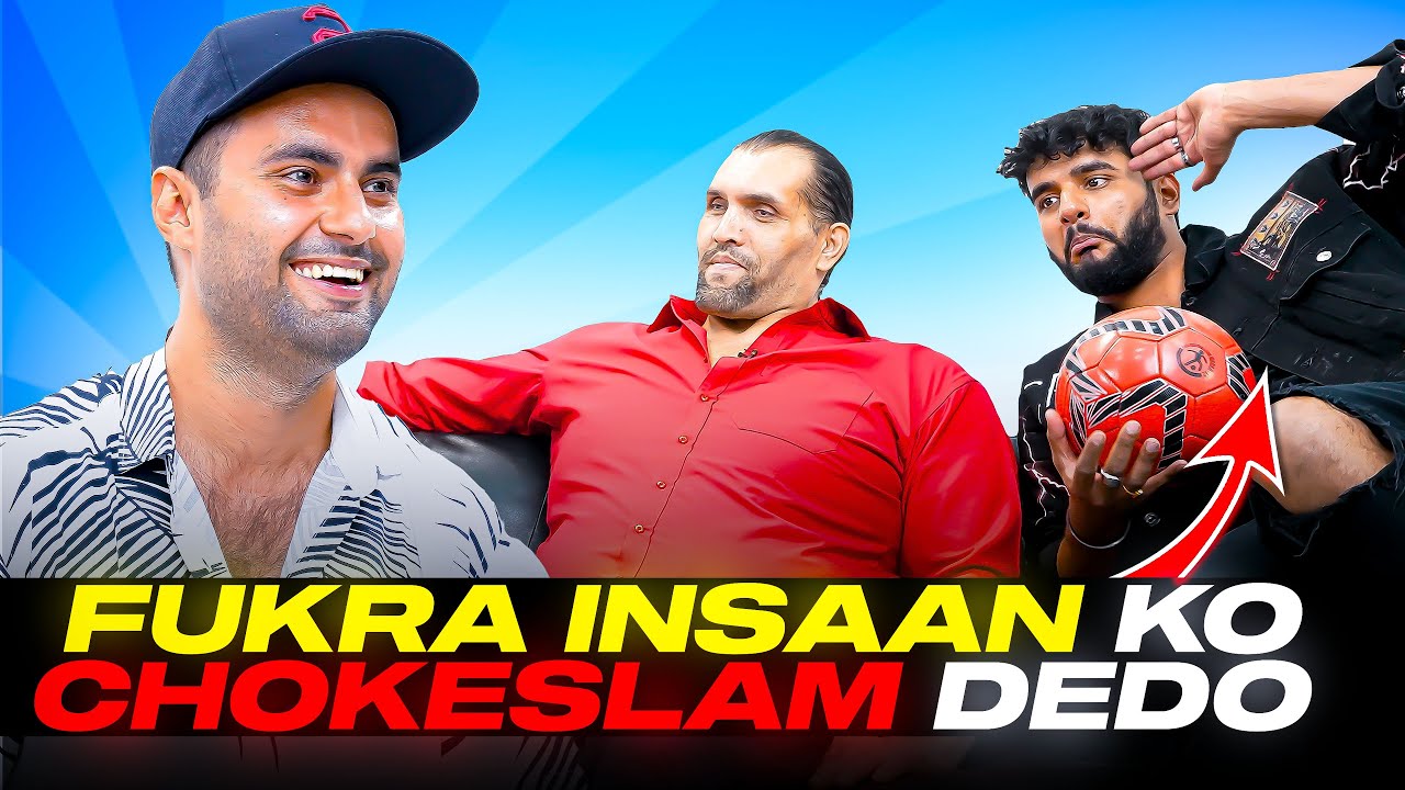 Asking funny Things from THE GREAT KHALI ft ⁠@FukraInsaan - YouTube