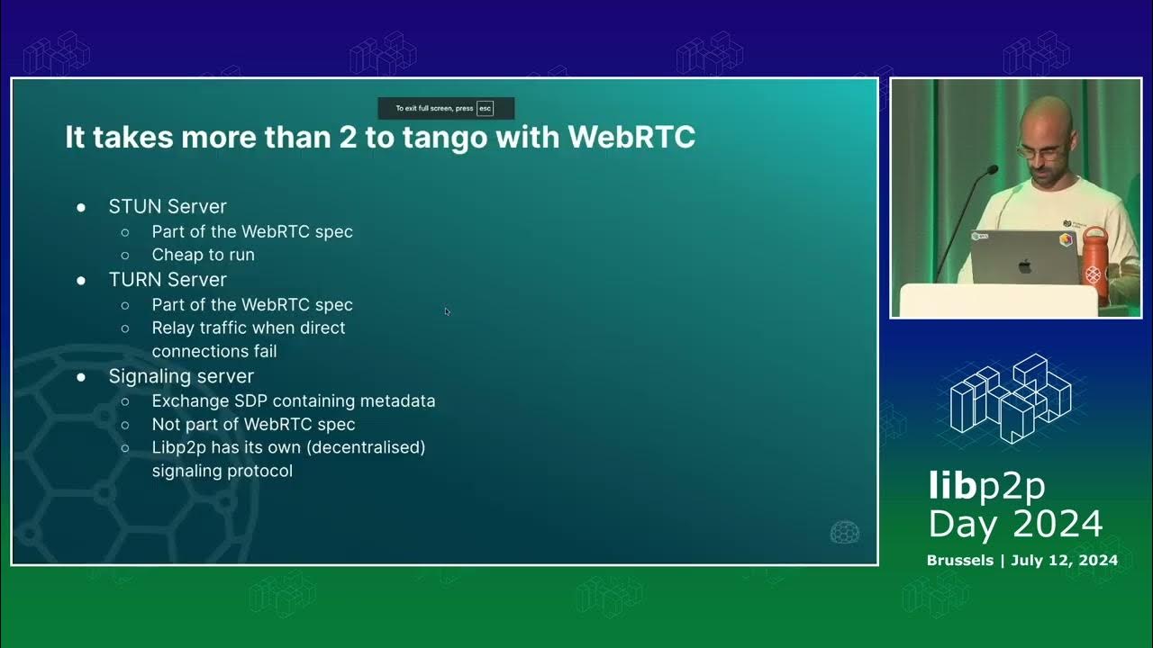 Introduction to WebRTC with libp2p - Daniel Norman - YouTube