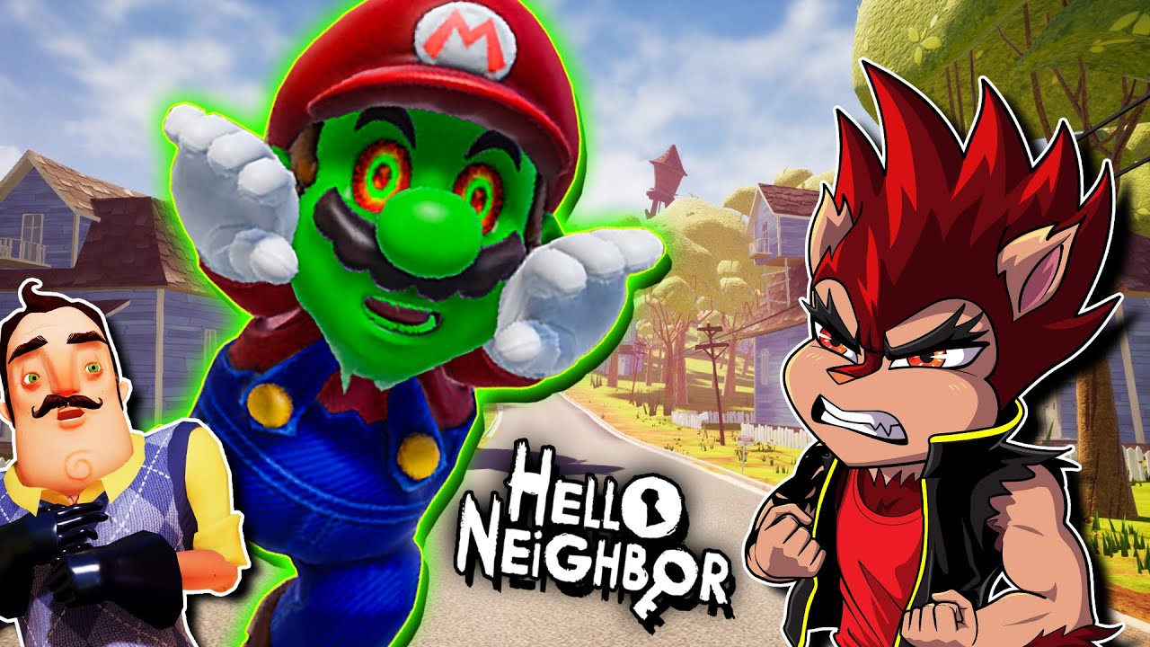 SUPER MARIO TURNED INTO A ZOMBIE!!! | Hello Neighbor Mod - YouTube
