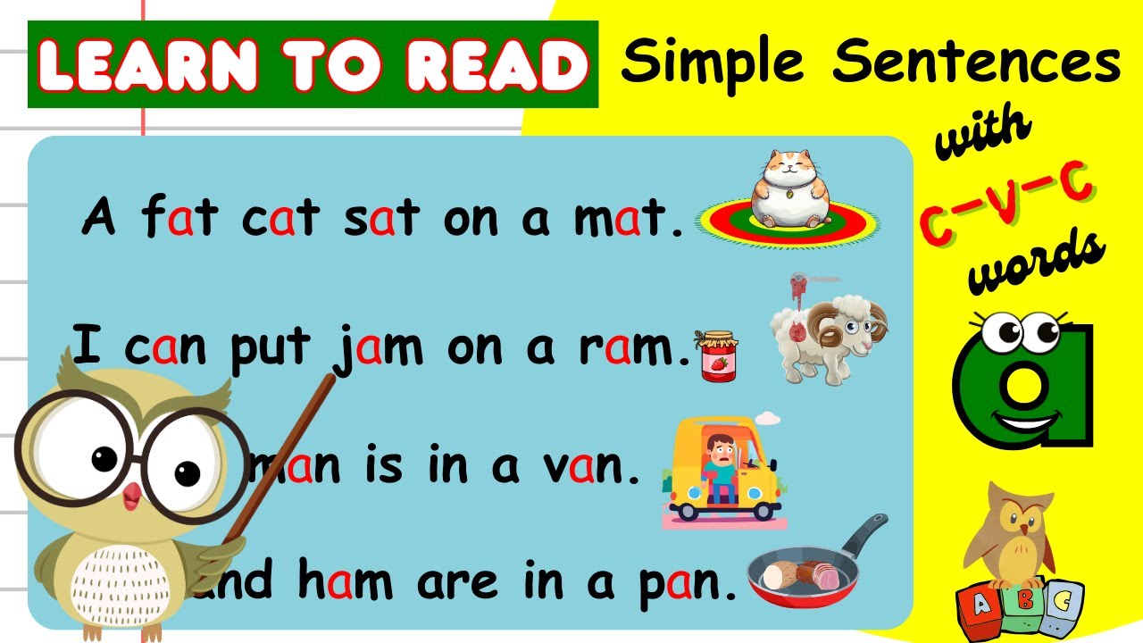 Learn How to Blend Short Vowel a Sounds -c-v-c words. - YouTube