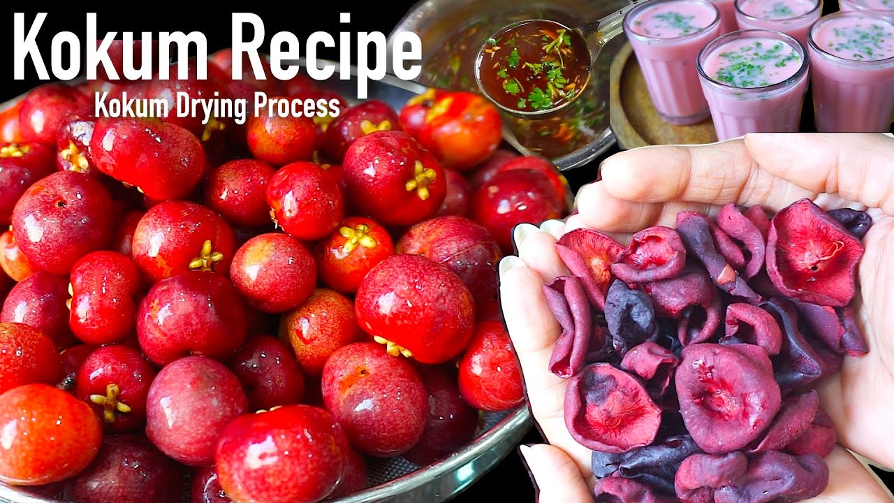 Kokum recipe | punarpuli | kokum drying process | kokum fruit ...