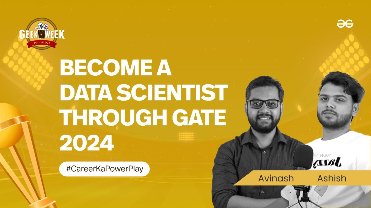 Become a Data Scientist through GATE 2024 | Geek Week | GATE 2024 - YouTube