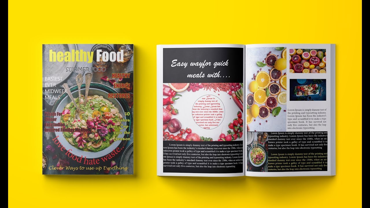 Magazine design in indesign cc Tutorial - YouTube