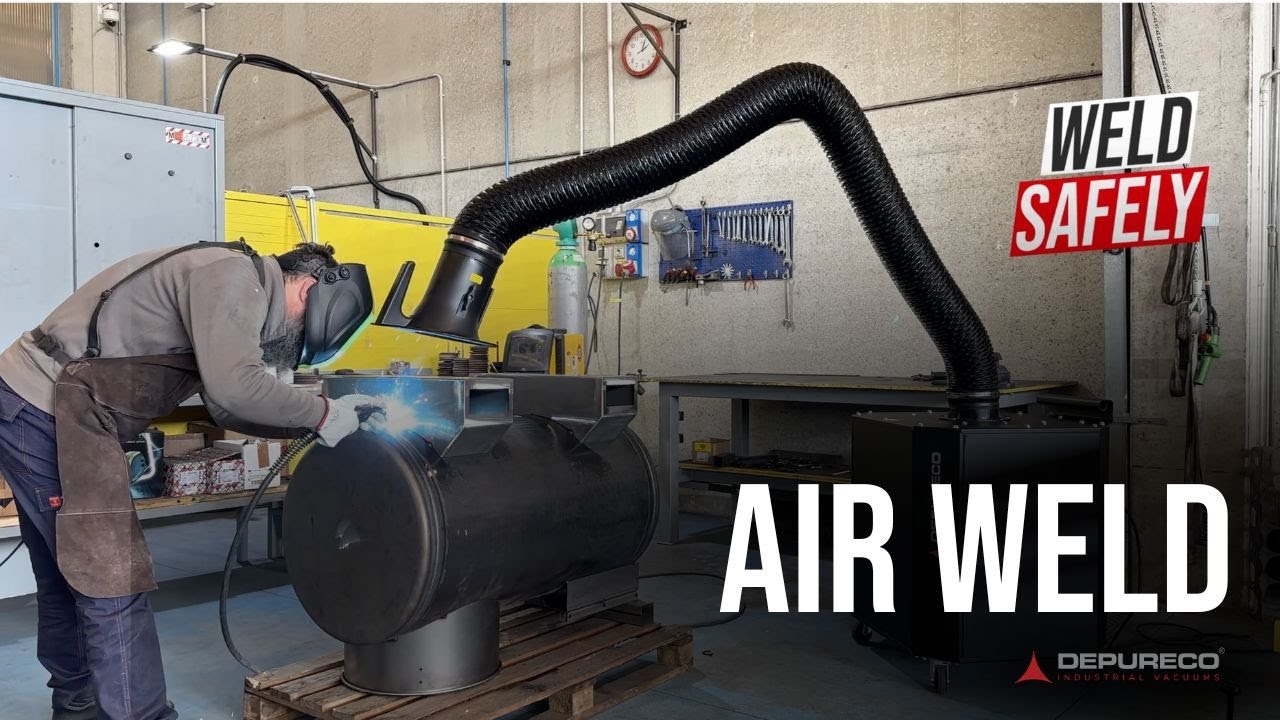 Descubra AIR WELD, nuestra aspiradora industrial para humos de soldadura | Depureco - YouTube