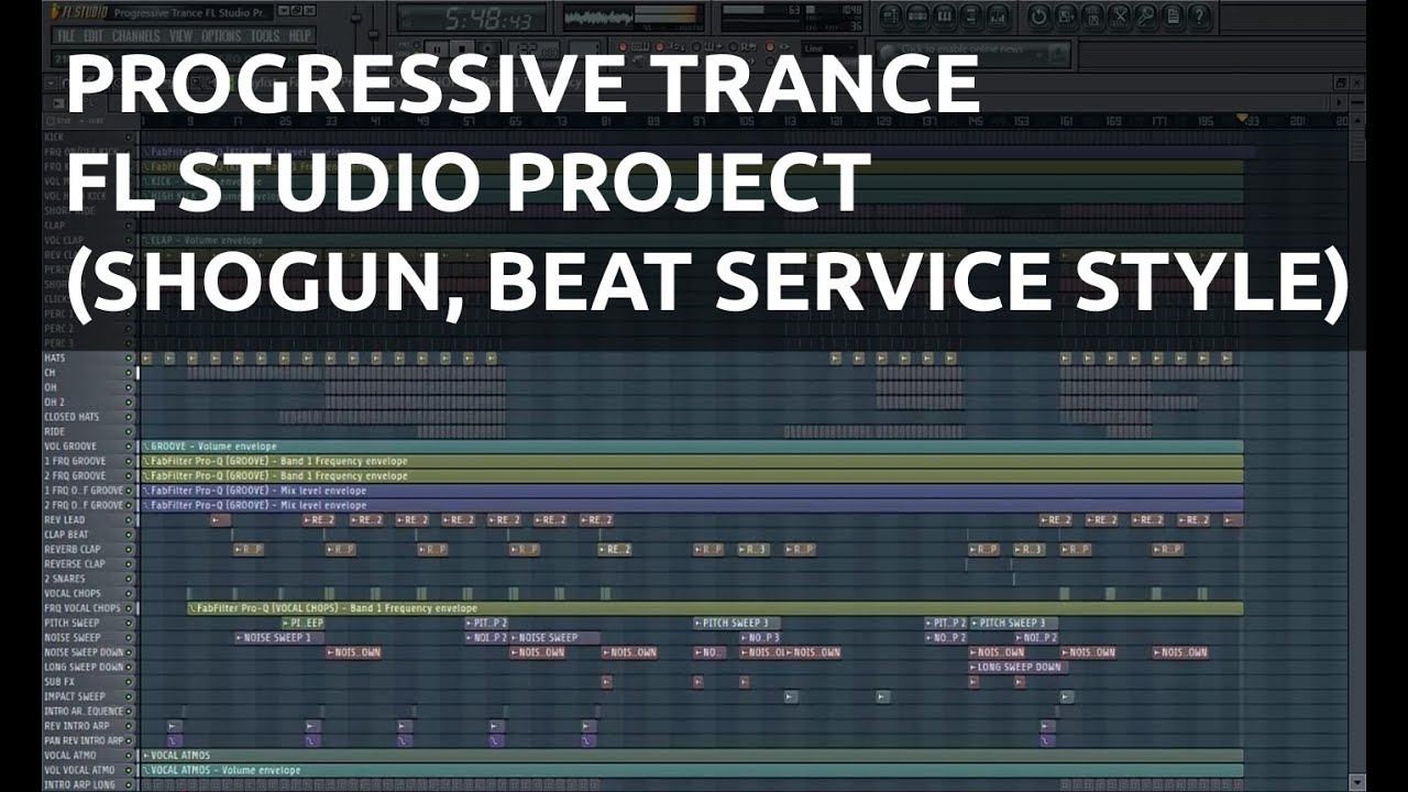 Progressive Trance FL Studio Project (Shogun, Beat Service Style) - YouTube