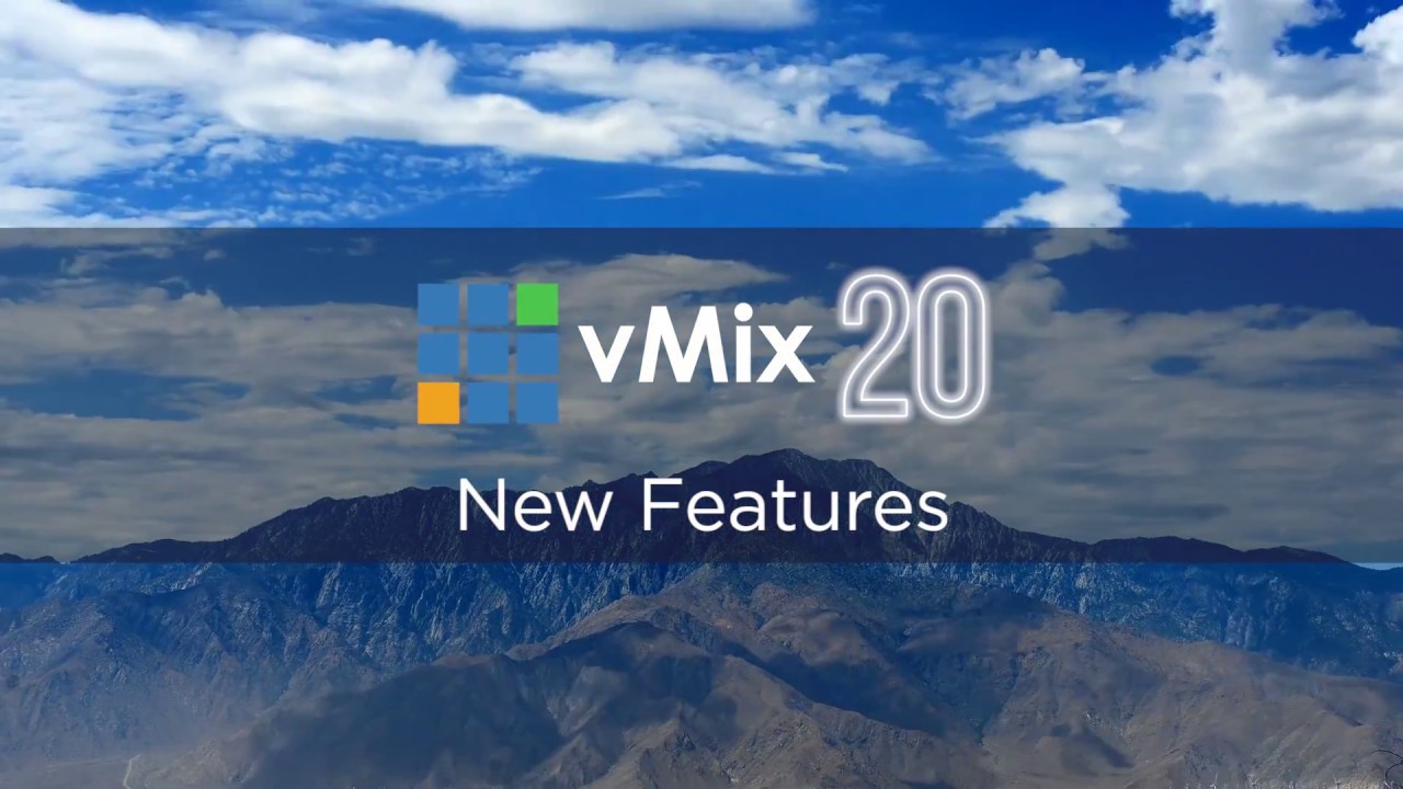 vMix 20 Live Streaming Software- All the new features! - YouTube