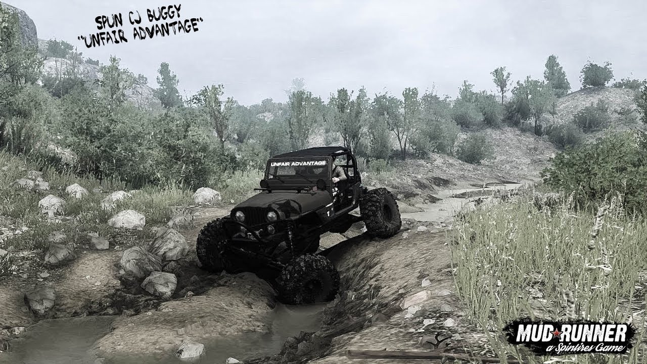 Spintires:MudRunner - Spun CJ Buggy "Unfair Advantage" - YouTube