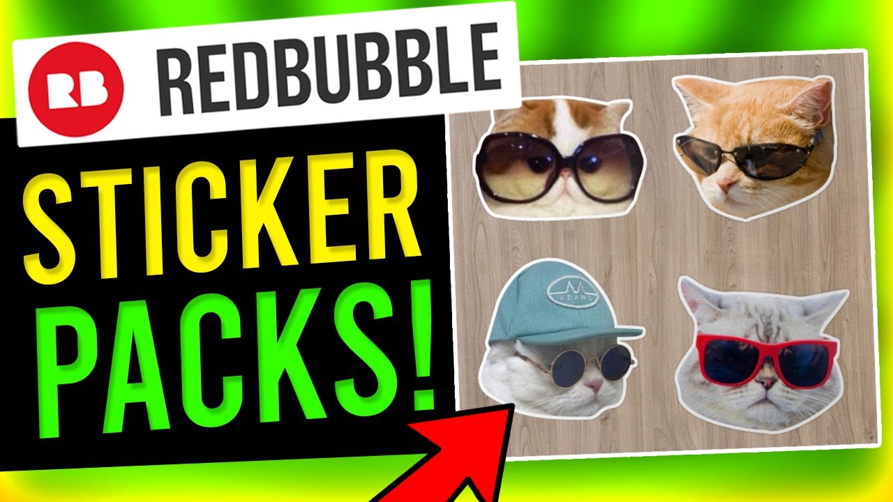 5 Redbbuble Sticker Packs Ideas | Redbubble Tips to Increase your ...