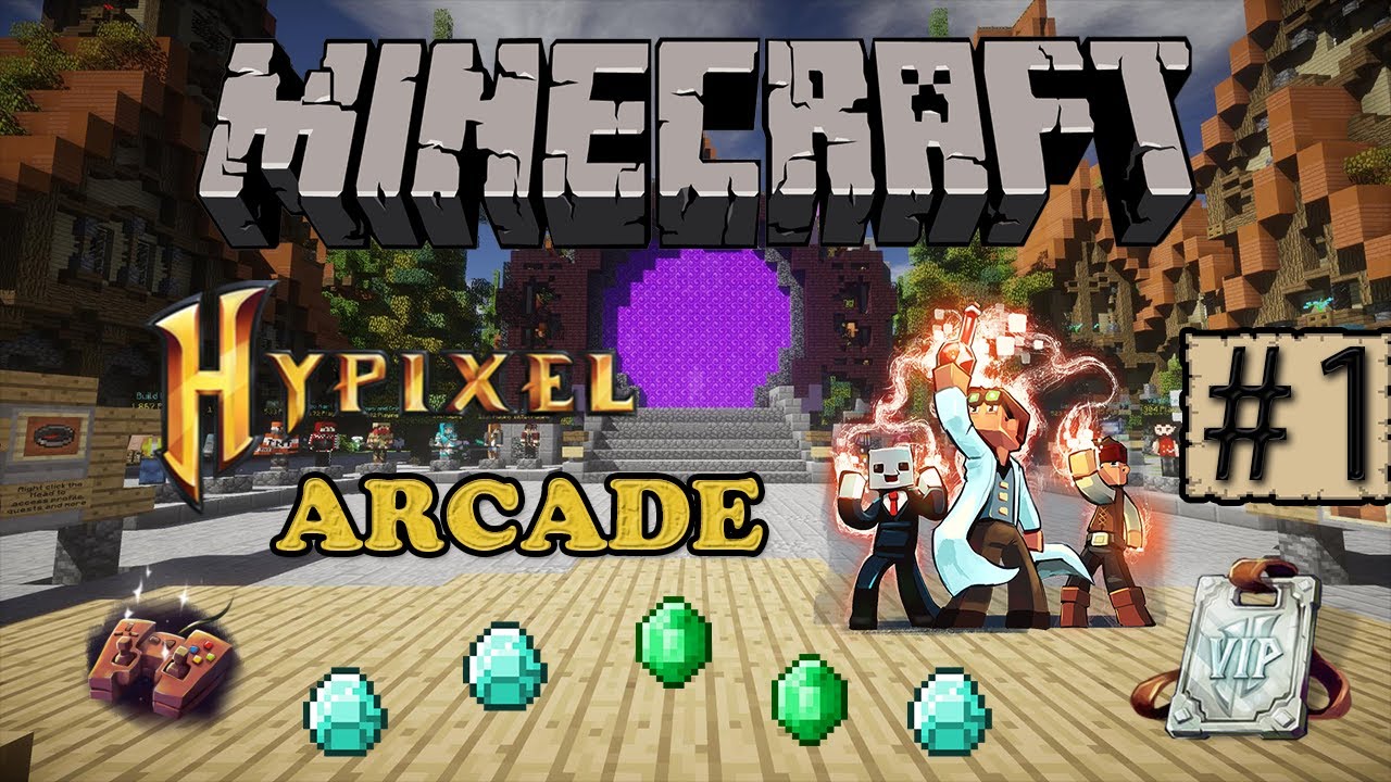 Minecraft - Hypixel Arcade Game Fun! - #1 - YouTube