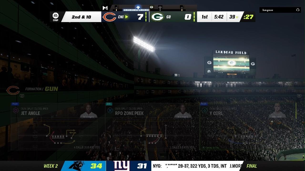 Sean (Bears) vs Seth (Packers) week_2 - YouTube